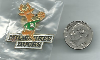 NBA Milwaukee Bucks Logo Pin VINTAGE 1990's Brown Ball | eBay