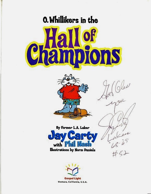 JAY CARTY Signed Book - O. Whillikers in the Hall of Champions | eBay