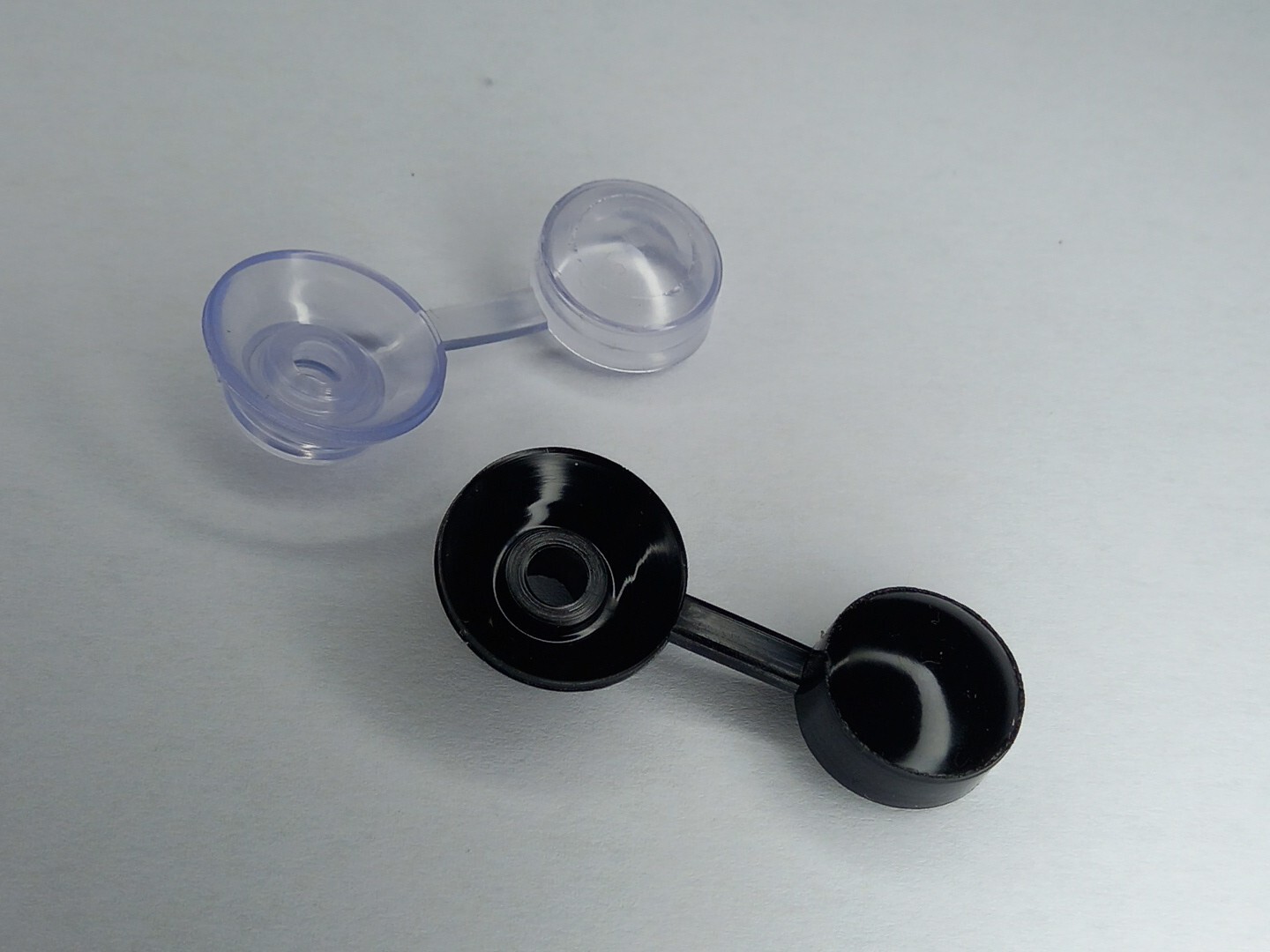 BLACK / CLEAR - CORRUGATED ROOFING PLASTIC WASHER SCREW COVER CAP ...