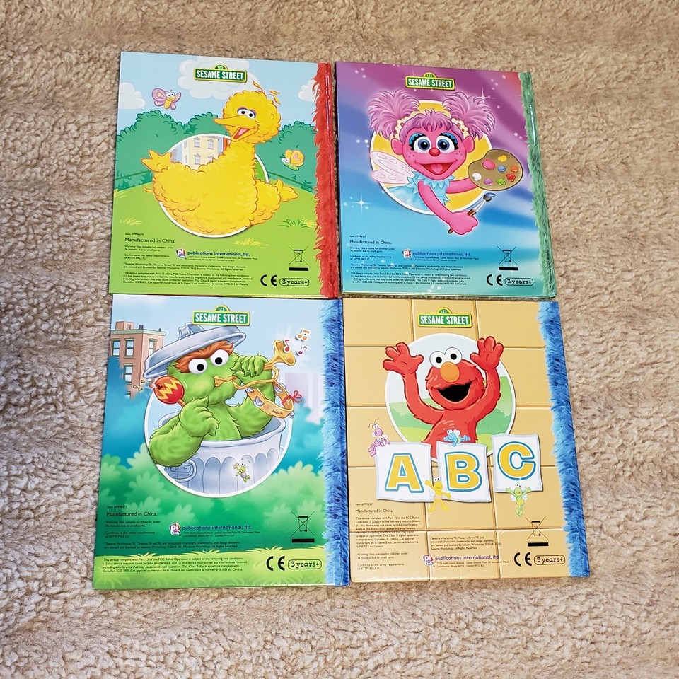 Sesame Street My First Smart Pad 4 HardCover Childrens Books Music ABCs ...
