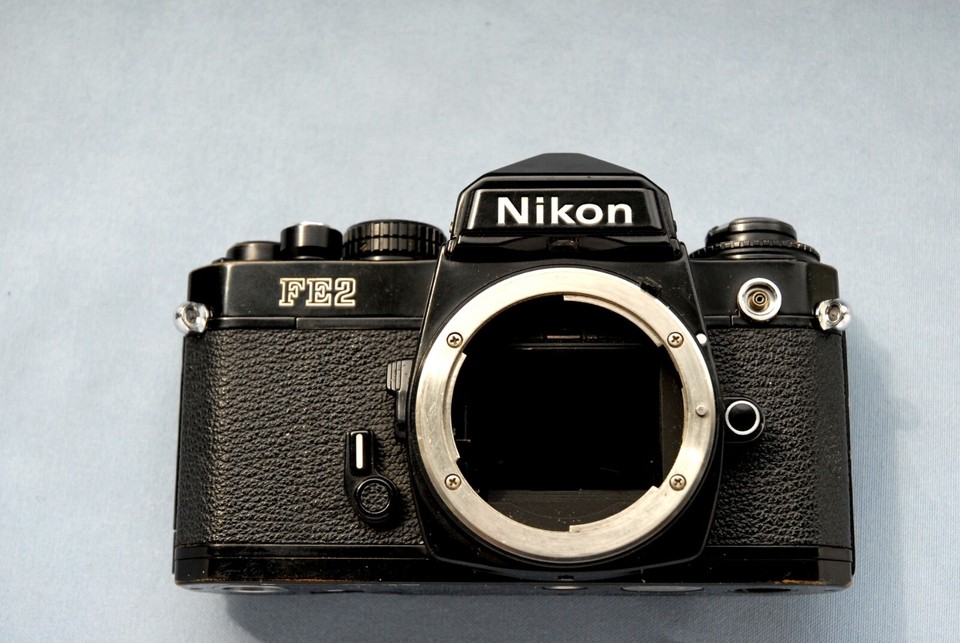 Nikon FE2 35mm Film SLR Camera Body, Black (For Parts & Repair) | eBay