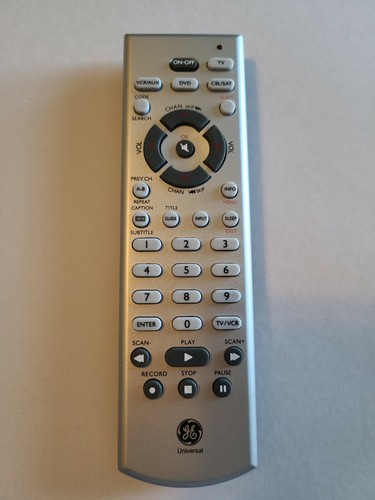 Genuine GE Universal Remote Control VCR AUX TV DVD CBL SAT | eBay