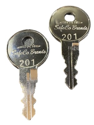 Replacement Keys for Better Built Boxes Key Codes 201-219 SafeCo Brands ...