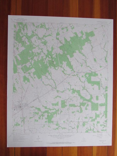 Normangee Texas 1967 Original Vintage USGS Topo Map | eBay