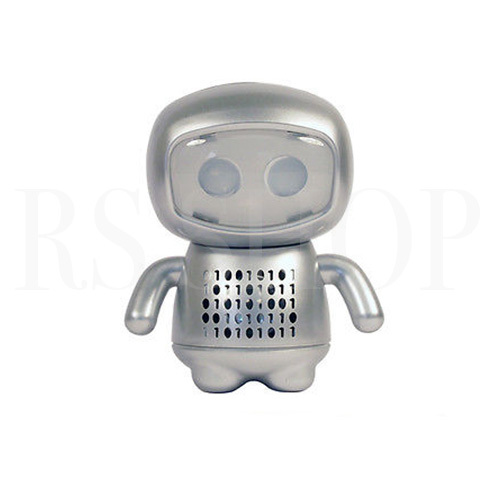 Musibytes eBOT Robot Portable Mini Travel Speakers Silver iPhone Mobile ...