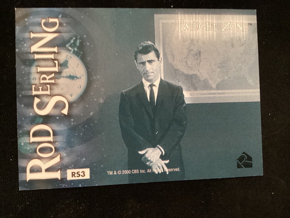TWILIGHT ZONE ROD SERLING RS-3 PROMO CARD | eBay