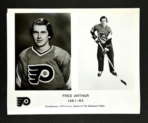 1981-1982 Philadelphia Flyers Fred Arthur NHL Hockey Defense VTG ...