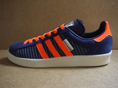 Adidas Originals Campus 80s Blue Suede & Canvas CUSTOM Fluro Orange ...