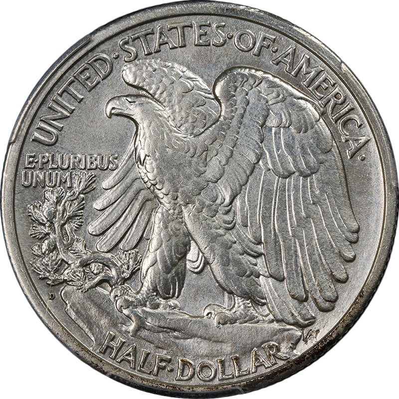 1921-D Walking Liberty Half PCGS AU Details Key Date Decent Eye Appeal ...