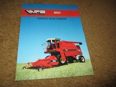 1984 White Farm Equipment Combine 8920 Dealer Sales Brochure Harvest ...