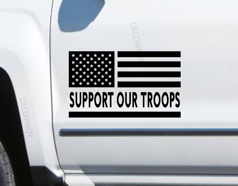 Support Our Troops Car Decals
