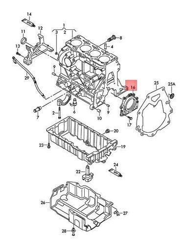 Genuine VW AUDI SKODA SEAT Amarok Ameo Beetle Shaft Seal Crankshaft ...