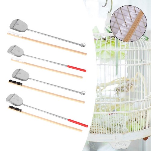 Bird Poop Remover and Bird Cleaning Brush for Perch Stand Bottles Food ...