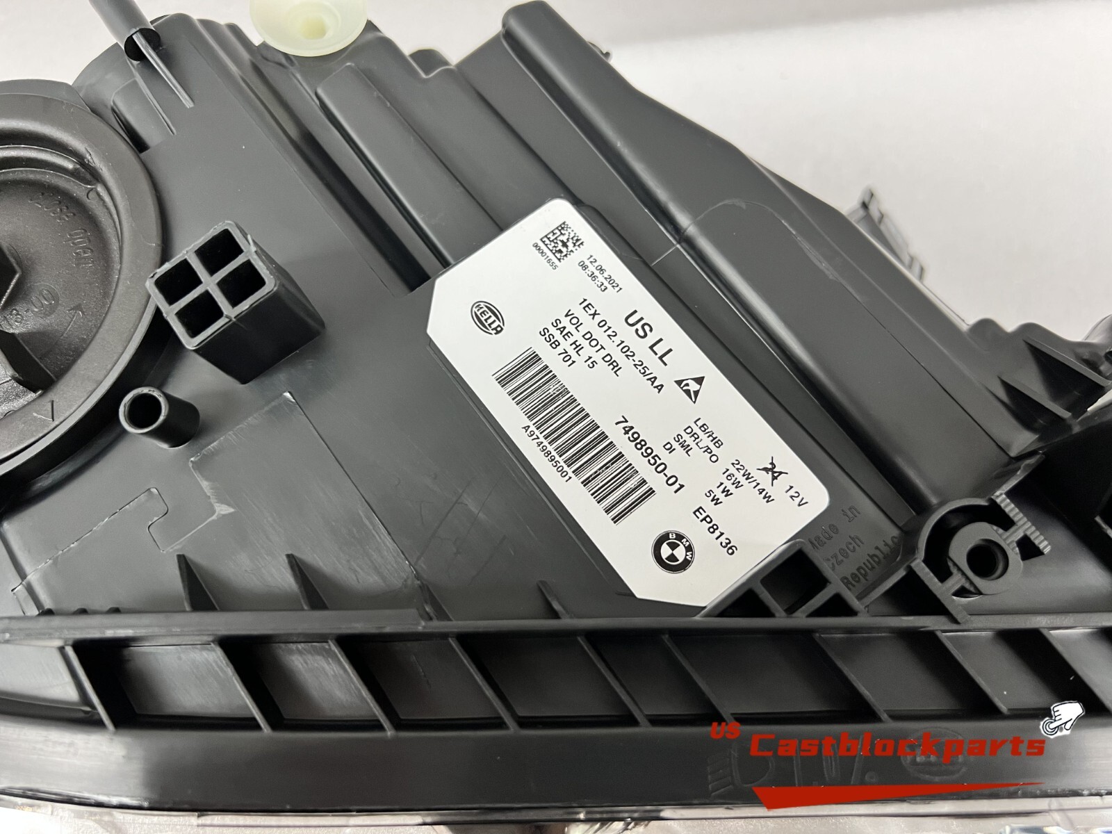 Headlight LED W/O AFS RH Psge Side 2016-2019 BMW Series 3 Series ...