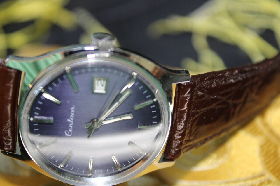 Gorgeous & Rare Centaur New Old Stock Vintage Watch - Awesome Dial ...