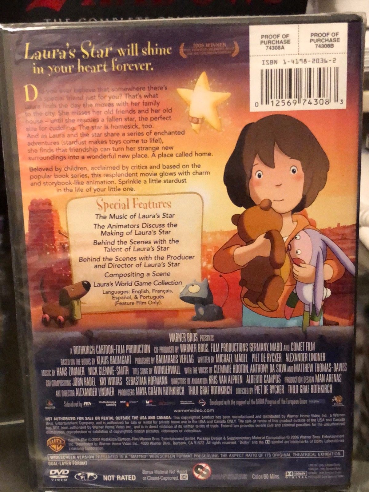 Laura's Star (DVD) Matthew Thomas Davies, Anthony Da Silva, Clemmie ...