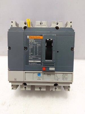 Merlin Gerin NS160N Circuit Breaker Ui 750V Uimp 8 kV TM160D 1250A ...