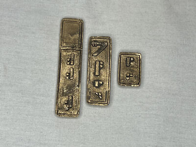 Star Wars Galactic Gold Credit Ingot Set, Real Prop Replica, Solid ...