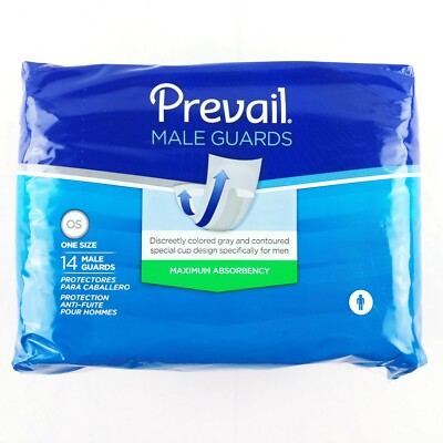 Prevail Male Guards One Size Max Absorbency 14 Total | eBay