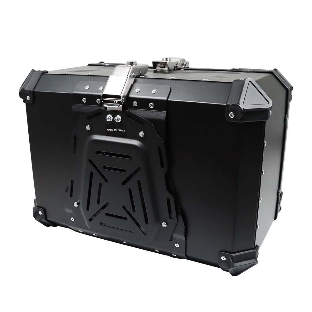 Black 65L Motorcycle Top Case Tail Box Waterproof Luggage Scooter Trunk ...