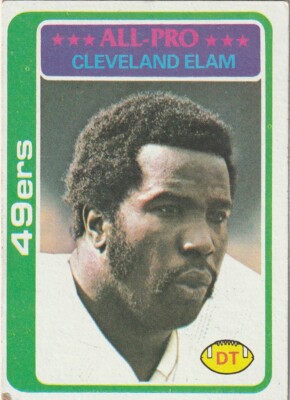 FREE SHIPPING-VG-1978 Topps Cleveland Elam #170 49ERS | eBay