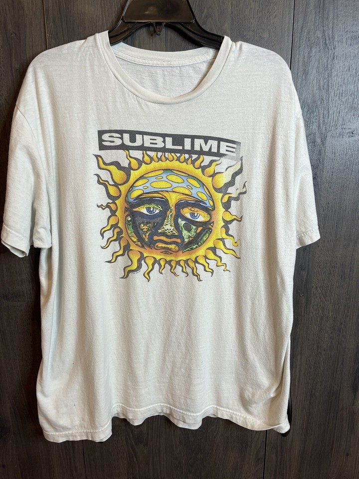 Sunshine Sublime White Adult X-Large Band Graphic T-Shirt | eBay