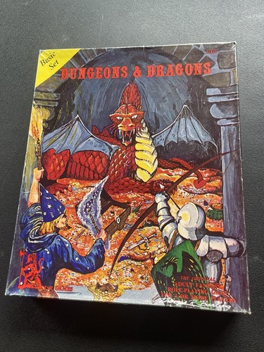 DUNGEONS & DRAGONS BASIC SET HOLMES TSR 1001 WIZARD LOGO COMPLETE - 1 ...