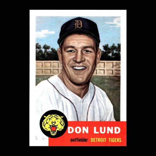 Don Lund 1991 Topps Archives 1953 Rookie Detroit Tigers #277 NM GM 2 | eBay