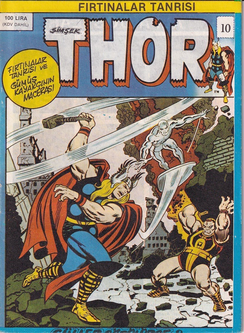 Thor #10 International Turkish Edition Marvel Superhero Comic 1987 VF ...