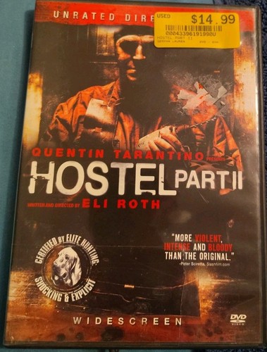 Hostel 2 DVD Part Two Lauren German Heather Matarazzo Eli Roth Quentin ...