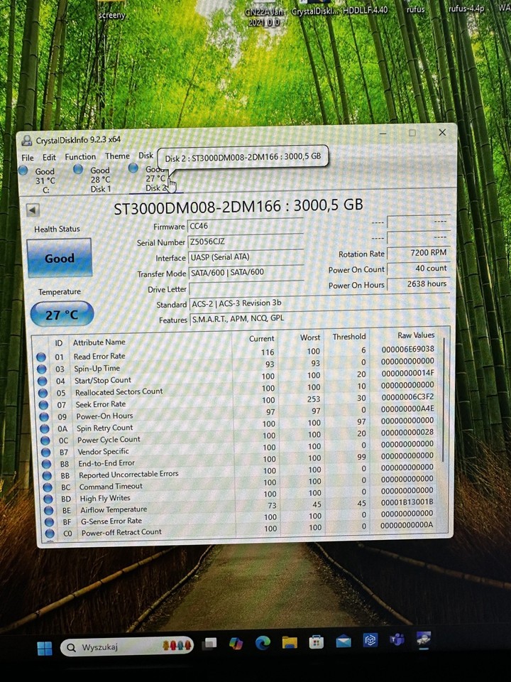 Seagate BarraCuda Compute ST3000DM008 3 TB 7200RPM 64MB Cache Sata 3.5 ...