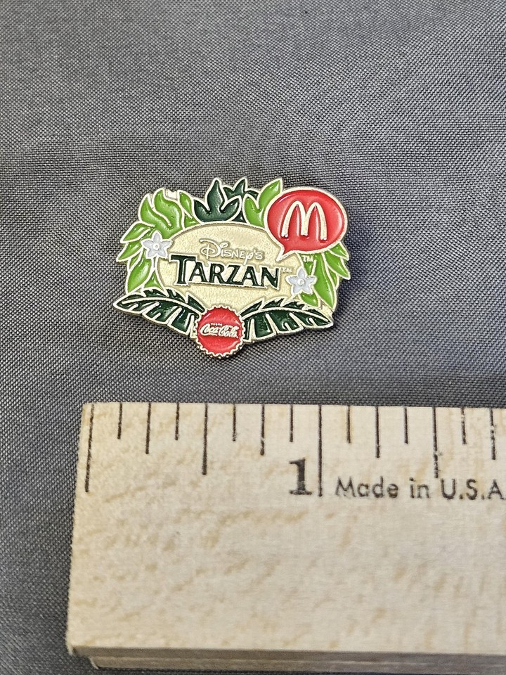 Vintage 1999 Disney Tarzan Pin McDonald's Coca-Cola Promo Collectible ...