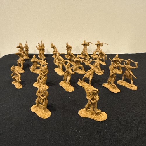 Barzso Playsets resin Mohawk Indians 26 figures | eBay