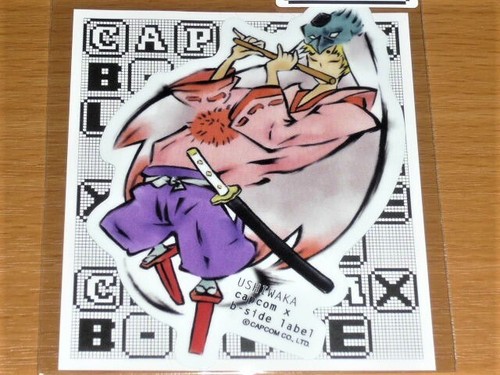 Okami Amaterasu Sticker Ushiwaka Ukiyo-E B-Side Label Capcom | eBay