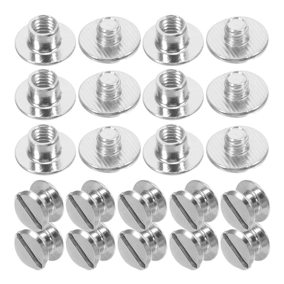 200pcs Screws: Rivets Binding Post Belt Screws For Diy Craft | eBay ...
