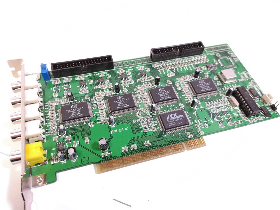 PCI Video Capture Board with 1RCA Video Output and 4RCA audio Ch ...