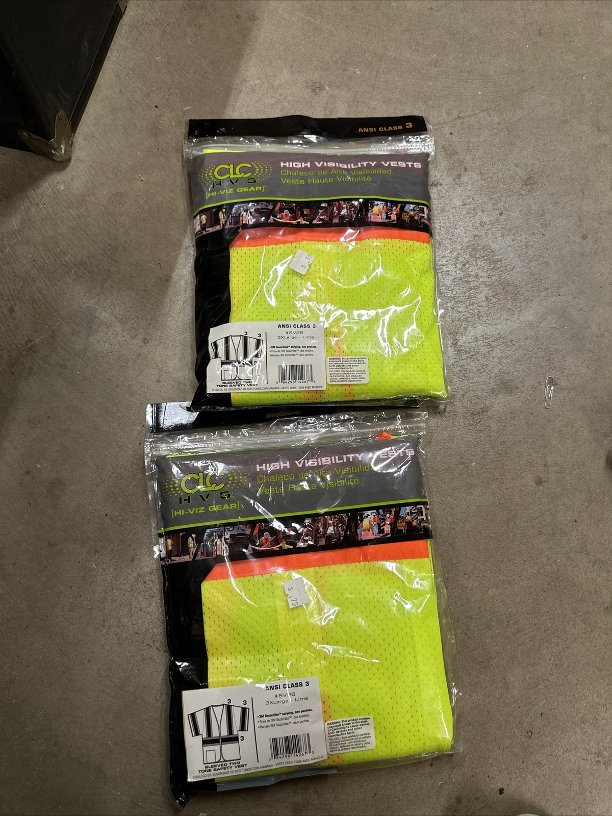 Lot Of 2. 3XL CLC High Visibility Vests. ANSI Class 3 | eBay