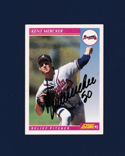 Kent Mercker autographed Atlanta Braves 1992 Score baseball card | eBay