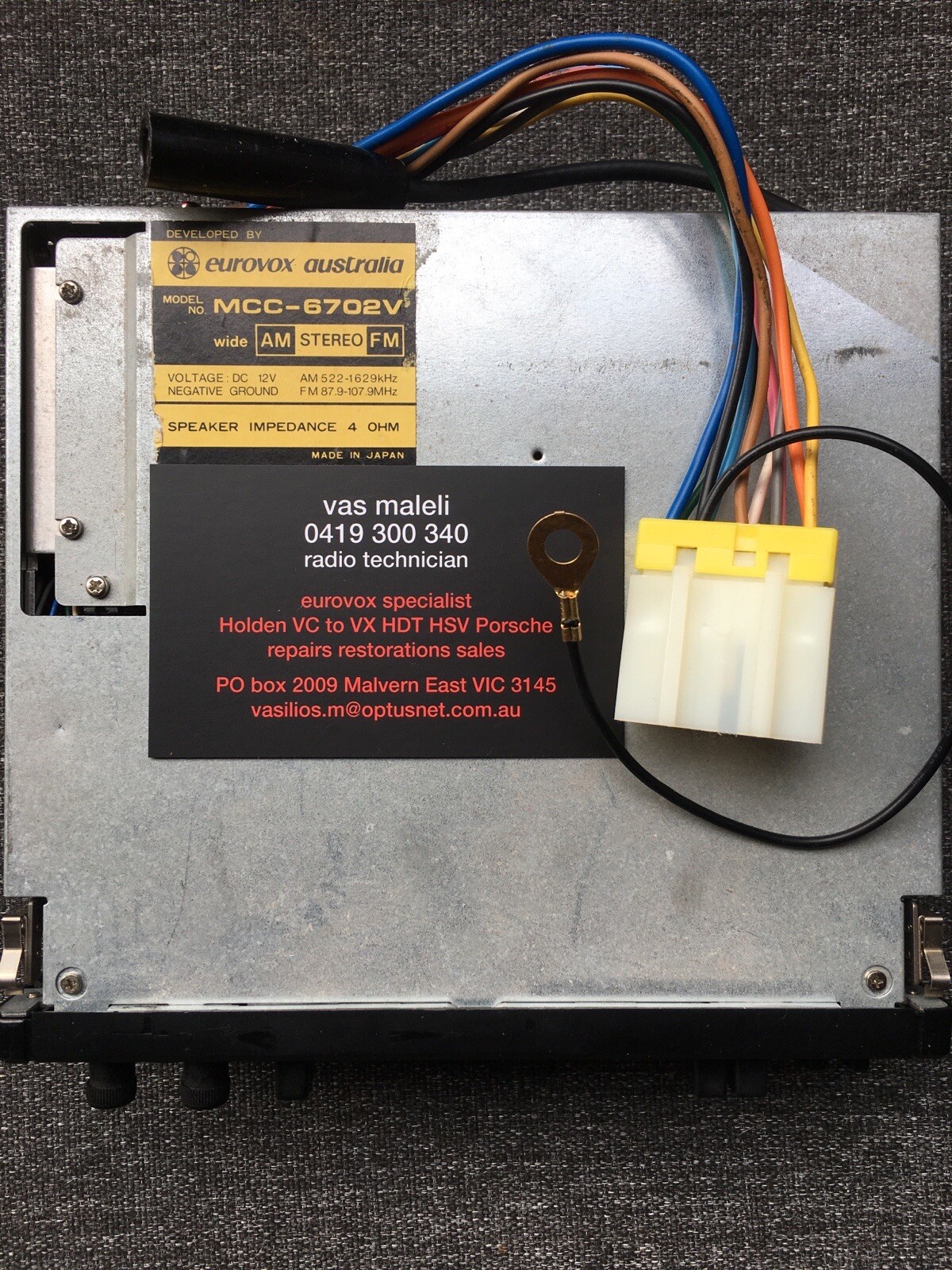 VL Calais stereo removal keys Holden VK SS Commodore Eurovox radio ...