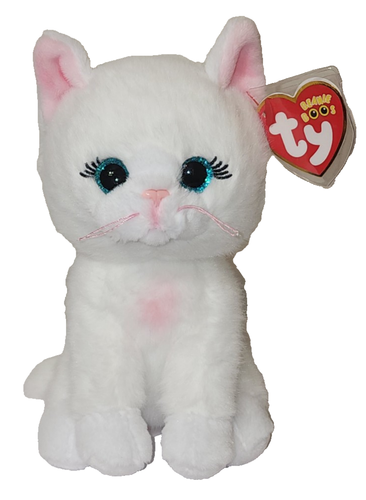 Ty Beanie Boos 2025 AMELIA the White Kitty Cat 6" NEW MWMTs Plush ...