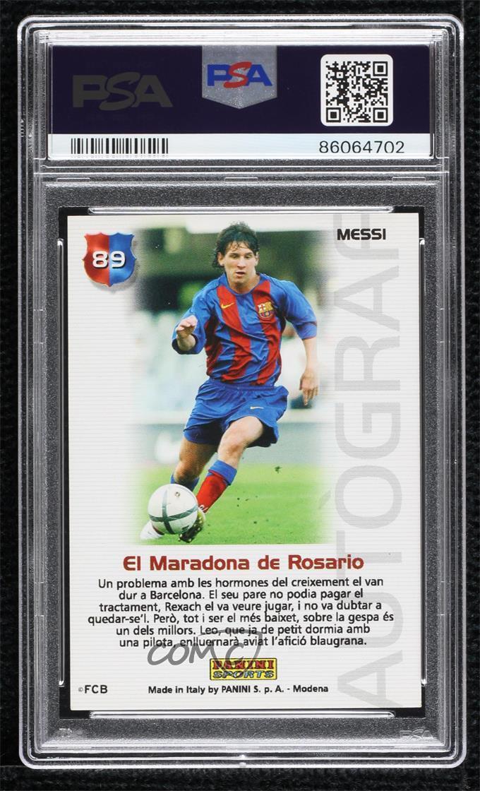 2004-05 Panini Megacracks Barca Campeon - Autografo Spanish #89 Lionel ...