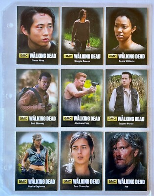 Walking Dead Season 4 Part 2 Complete Character Bios Chase Card Set C10 ...