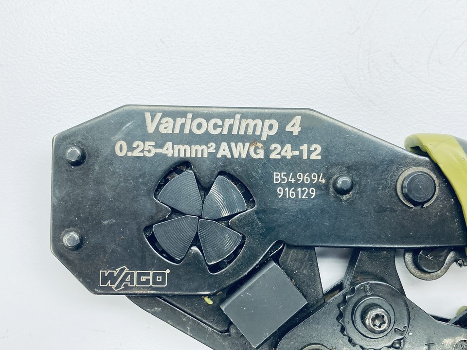WAGO 206-1204 VARIOCRIMP 4 MANUAL FERRULE CRIMPING TOOL AWG:24-12 (.25 ...