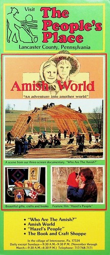 THE PEOPLE'S PLACE AMISH WORLD BROCHURE - E7-A | eBay
