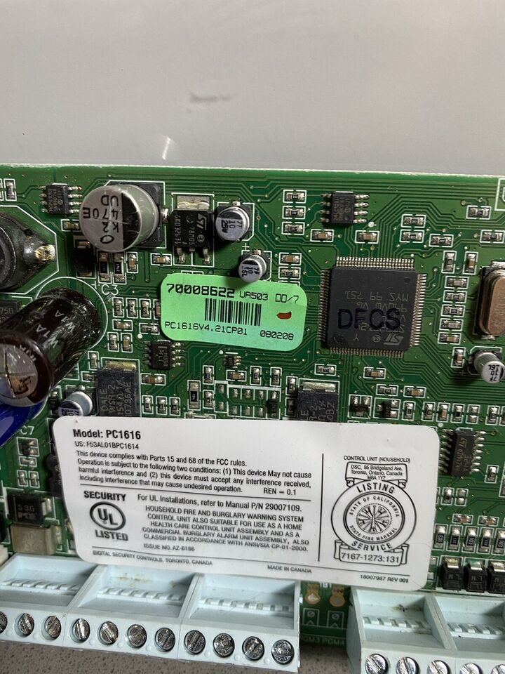 DSC PC1616 V4.21 CP01 Alarm Control Panel (Tested) | eBay