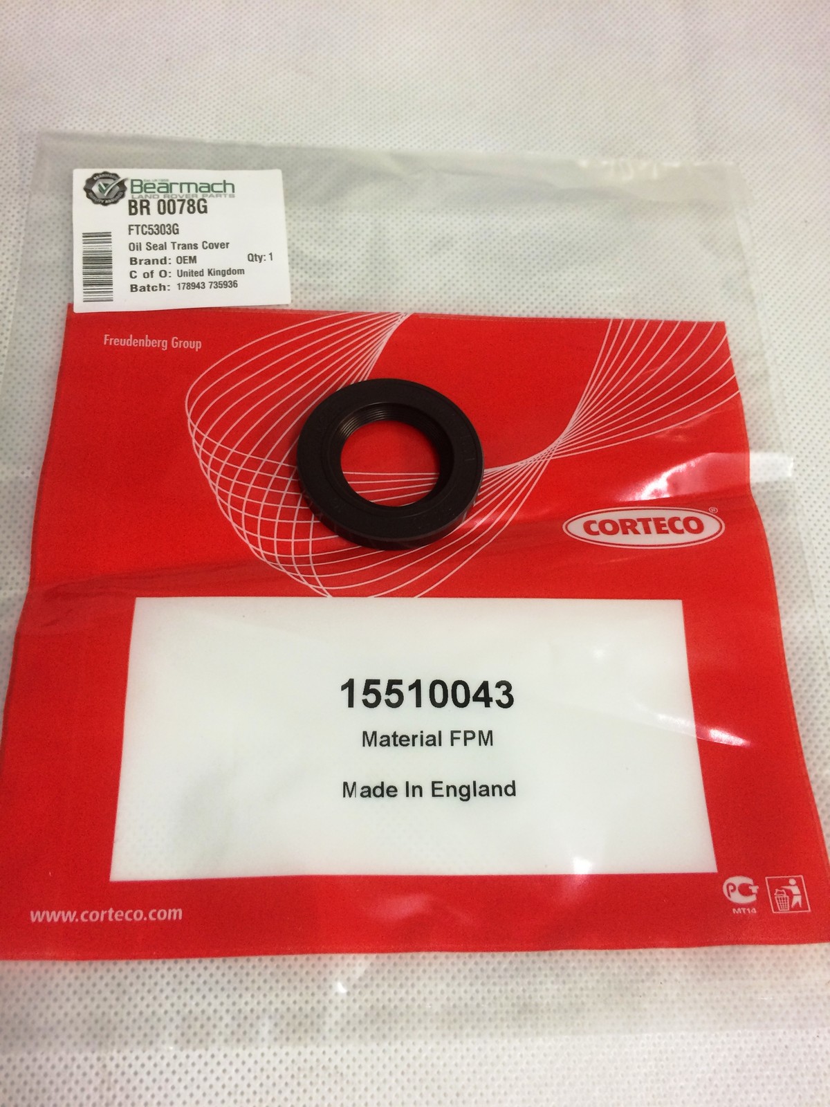 OEM Land Rover Defender Front Oil Seal Cover R380 / LT77 Gear Boxes ...