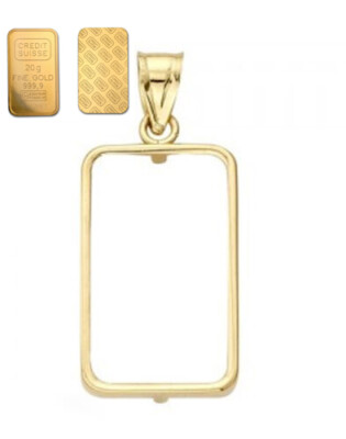 14k Yellow 4-Prong Bezel frame For 20 gram Credit Suisse gold bar | eBay