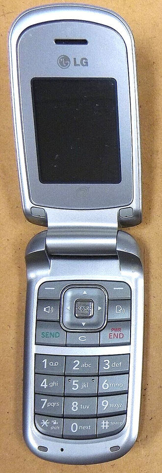 LG 220C / 220CM - Black and Silver ( TracFone ) Rare Cellular Flip ...