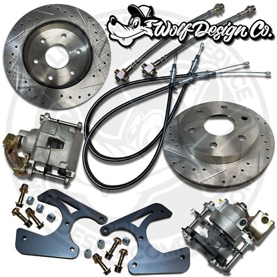 1971-1987 Chevy C10 Rear Disc Brake Conversion Kit 6 Lug With E-Brake ...