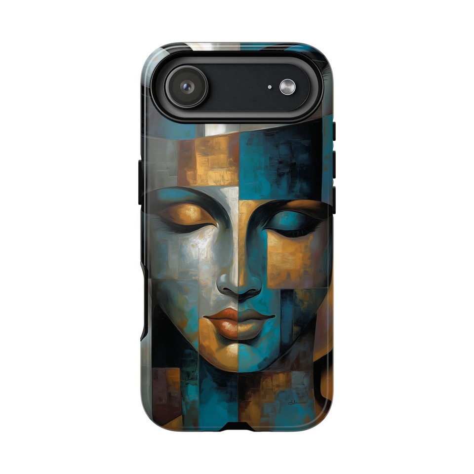 For iPhone/Galaxy/Pixel | Phone Ink Case - Cubism Painting Woman Modern ...